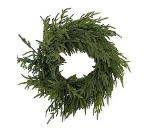 RC HOME DECOR 24' Garden Norfolk Pine Wreath Na Tural Touch - One-color