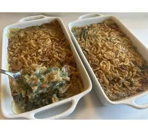 CORKY'S 2 Lb. Green Bean Casserole With Cri Py Topping - One-color