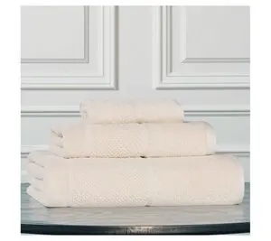 SUPERIOR Mile Cotton Blend Solid 3-piece Towel Et