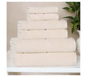 SUPERIOR Mile Cotton Blend Solid 6-piece Towel Et