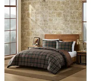 Eddie Bauer Huntley Plaid Brown King Comforter Set - One-color