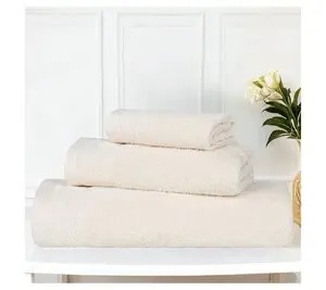 SUPERIOR Honeycomb Waffle Border Cotton 3-piece Towel Set - One-color