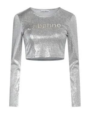 Rabanne Jersey Metallic Crop Top