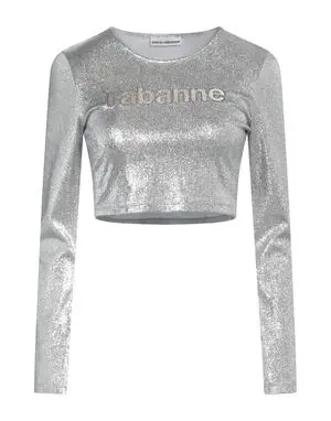 Rabanne Jersey Metallic Crop Top