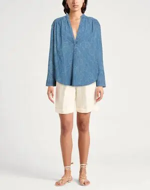 Pinko Denim Top In Cotton