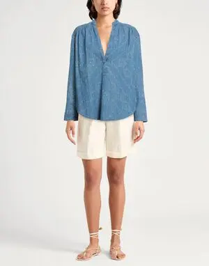 Pinko Denim Top In Cotton