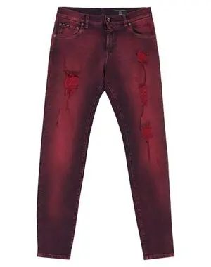 Dolce & Gabbana Cotton Tapered Jeans - Red