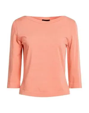 ROBERTO COLLINA Knitted 3/4 Sleeve Sweater - Orange