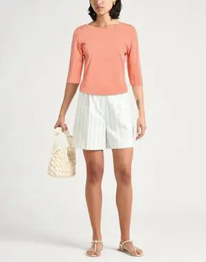 ROBERTO COLLINA Knitted 3/4 Sleeve Sweater - Orange