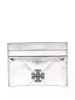 Tory Burch Kira Diamond Quilt Card Case - Metallic