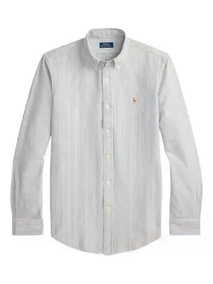 Men's White Black Striped Shirts