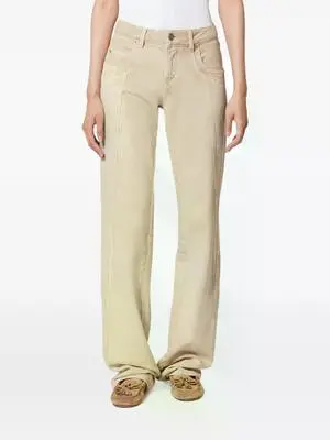 MARANT ETOILE Jaylis Five-pocket Jeans - Neutrals