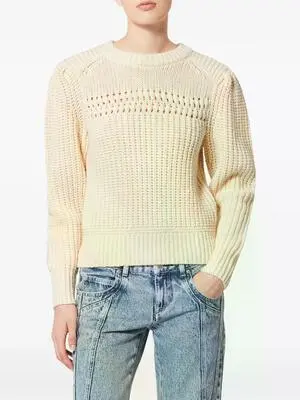 MARANT ETOILE Winnie Openwork Sweater - Neutrals