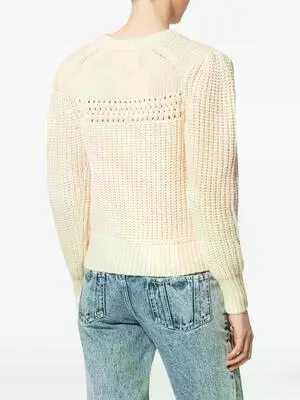 MARANT ETOILE Winnie Openwork Sweater - Neutrals