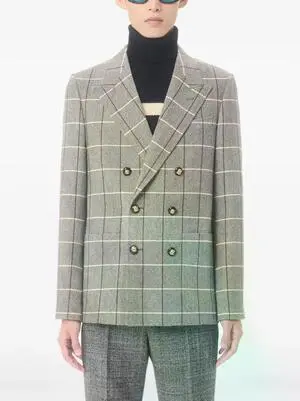 Valentino Garavani Double-breasted Check-pattern Blazer