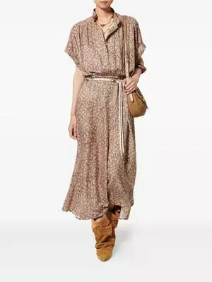 Isabel Marant Étoile Ansley Floral Maxi Dress - Brown