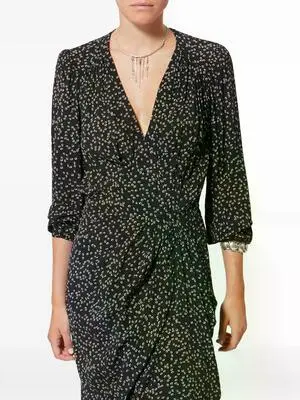 MARANT ETOILE Daylia Printed Midi Dress