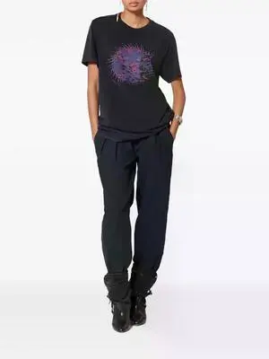 MARANT ETOILE Zoeline Graphic T-shirt - Black