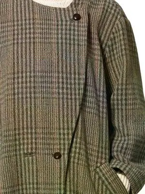 MARANT ETOILE Checked Button Coat