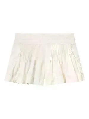 Isabel Marant Cybila Lace Pleated Shorts