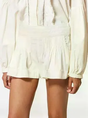 Isabel Marant Cybila Lace Pleated Shorts