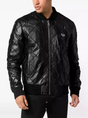 Philipp Plein Quilted Zip-up Jacket