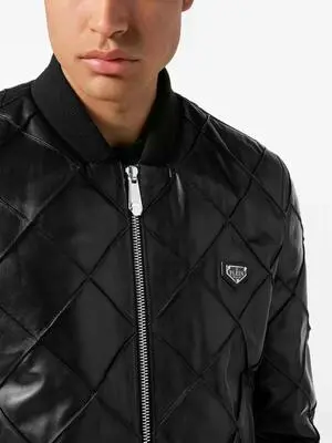 Philipp Plein Quilted Zip-up Jacket