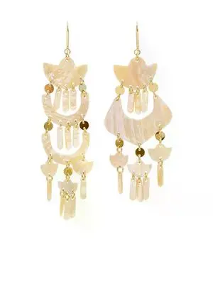 Isabel Marant Long Drop Earrings - White