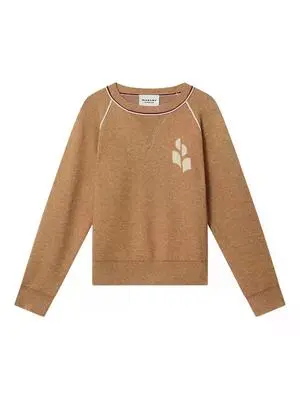 MARANT ETOILE Loriby Logo Sweater - Brown