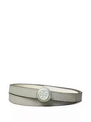 Tory Burch Romy Reversible Logo Belt - Grey