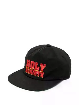 SAINT MXXXXXX Logo-embroidered Cap - Black