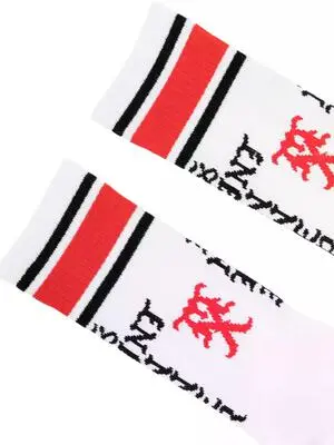 SAINT MXXXXXX All-over Graphic Print Socks