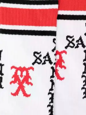 SAINT MXXXXXX All-over Graphic Print Socks
