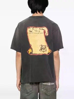 SAINT MXXXXXX Graphic-print T-shirt - Grey