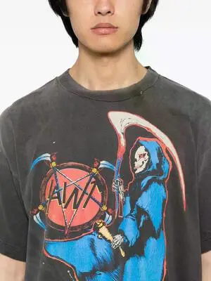 SAINT MXXXXXX Graphic-print T-shirt - Grey