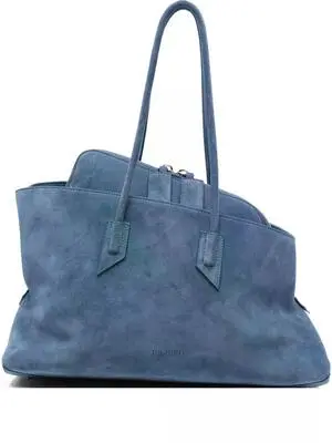 Attico La Passeggiata Suede Tote Bag - Blue