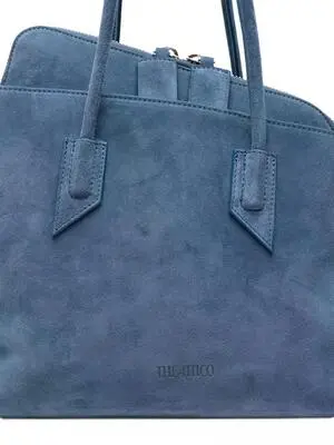 Attico La Passeggiata Suede Tote Bag - Blue
