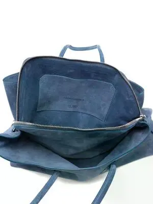 Attico La Passeggiata Suede Tote Bag - Blue