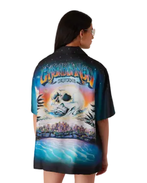 Casablanca La Prémonition Short Sleeve Silk Shirt - Multicolor