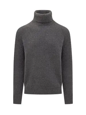 SEVEN GAUGE Merino Jersey Long-Sleeved Sweater - Grey