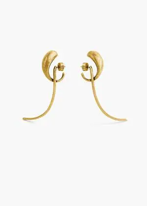 Khaite Cyclone Earrings - Antique Gold