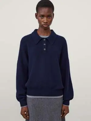 LISA YANG STORE The Etta Sweater - Navy