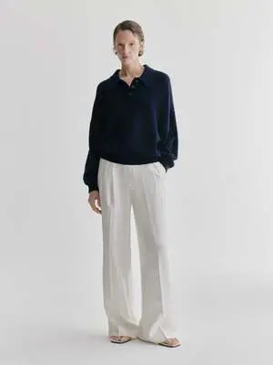 LISA YANG The Etta Sweater - Navy