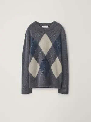 LISA YANG STORE Roscoe Argyle Cashmere Sweater