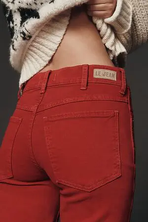LE JEAN High-rise Bootcut Jeans