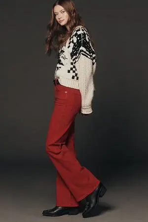 LE JEAN High-rise Bootcut Jeans