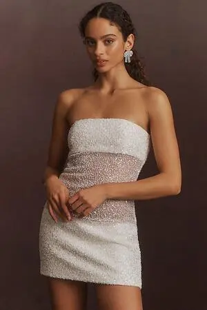 Ila Lisa Strapless Sequin Mini Dress