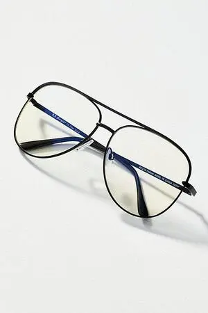 A.J. MORGAN Metal Aviator Readers - Black/silver