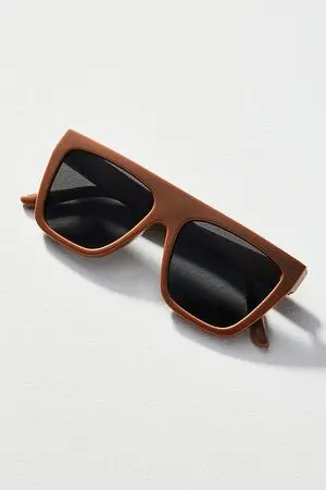 Anthropologie Flat-top Aviator Sunglasses - Brown