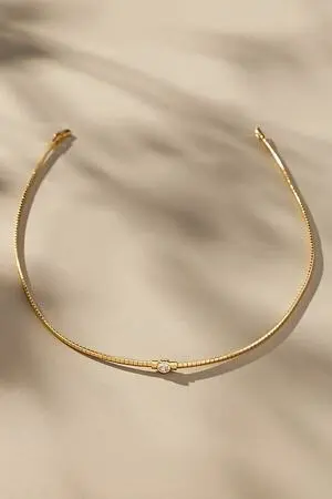 Anthropologie Delicate Collar Necklace - Gold